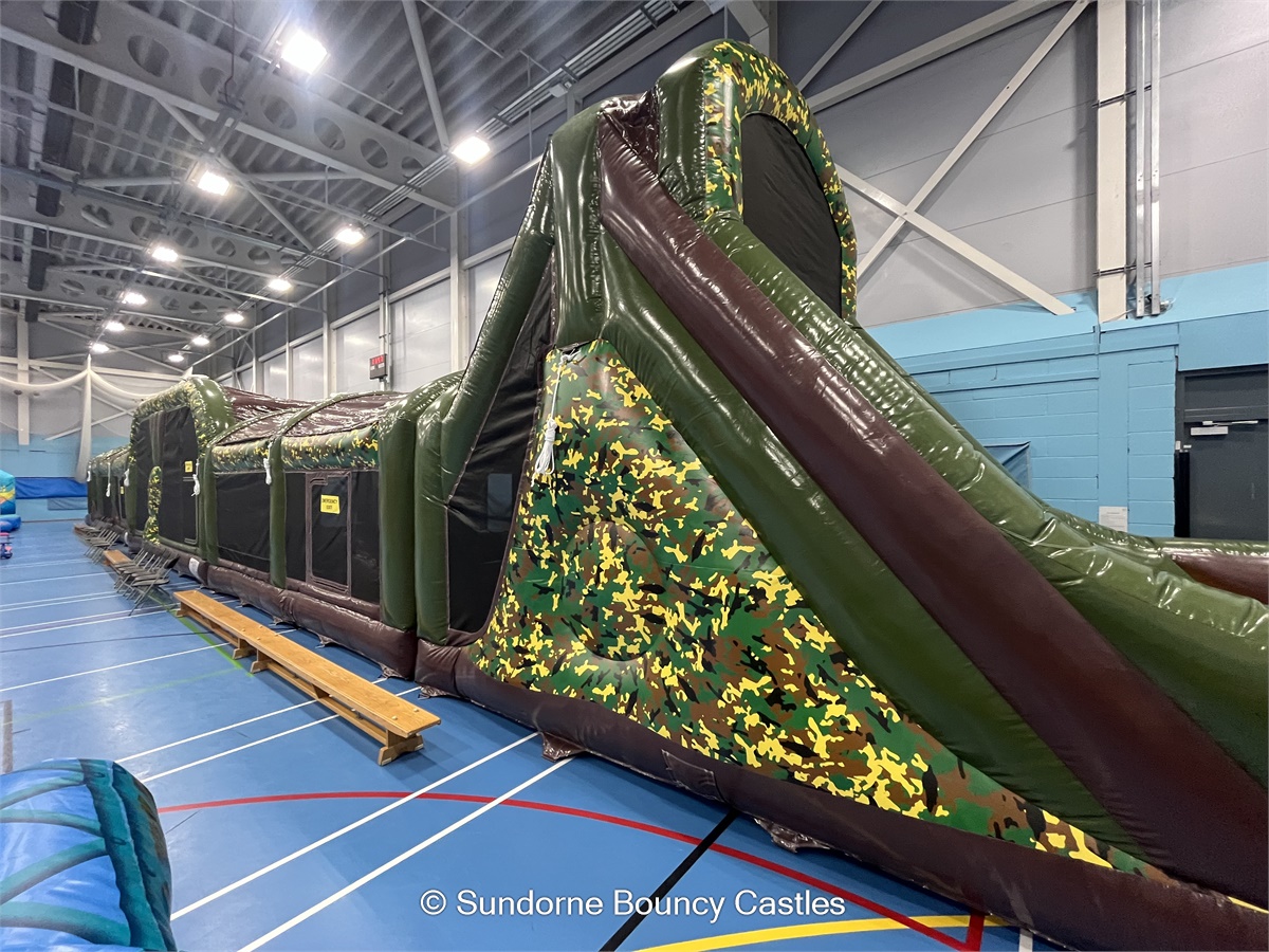 Introducing Our New 100ft Army-Themed Inflatable Obstacle Course ...