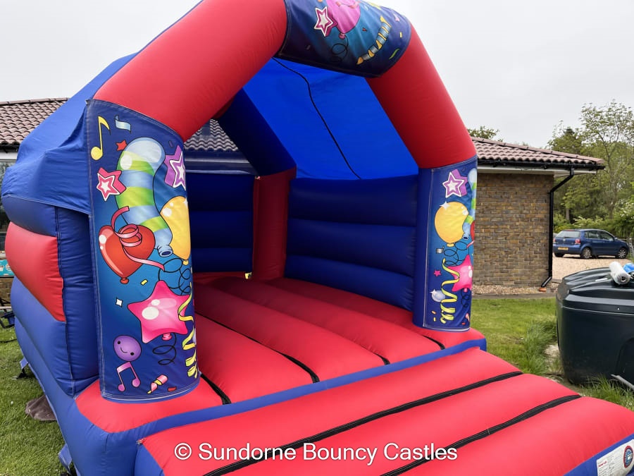 Party Time' - Blue Artwork ** - Bouncy Castle, Assault Courses, Rodeo ...