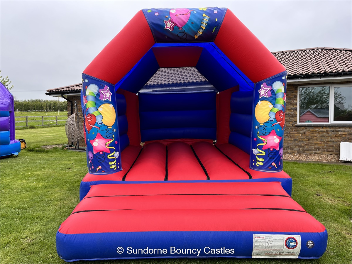 Party Time' - Blue Artwork ** - Bouncy Castle, Assault Courses, Rodeo ...